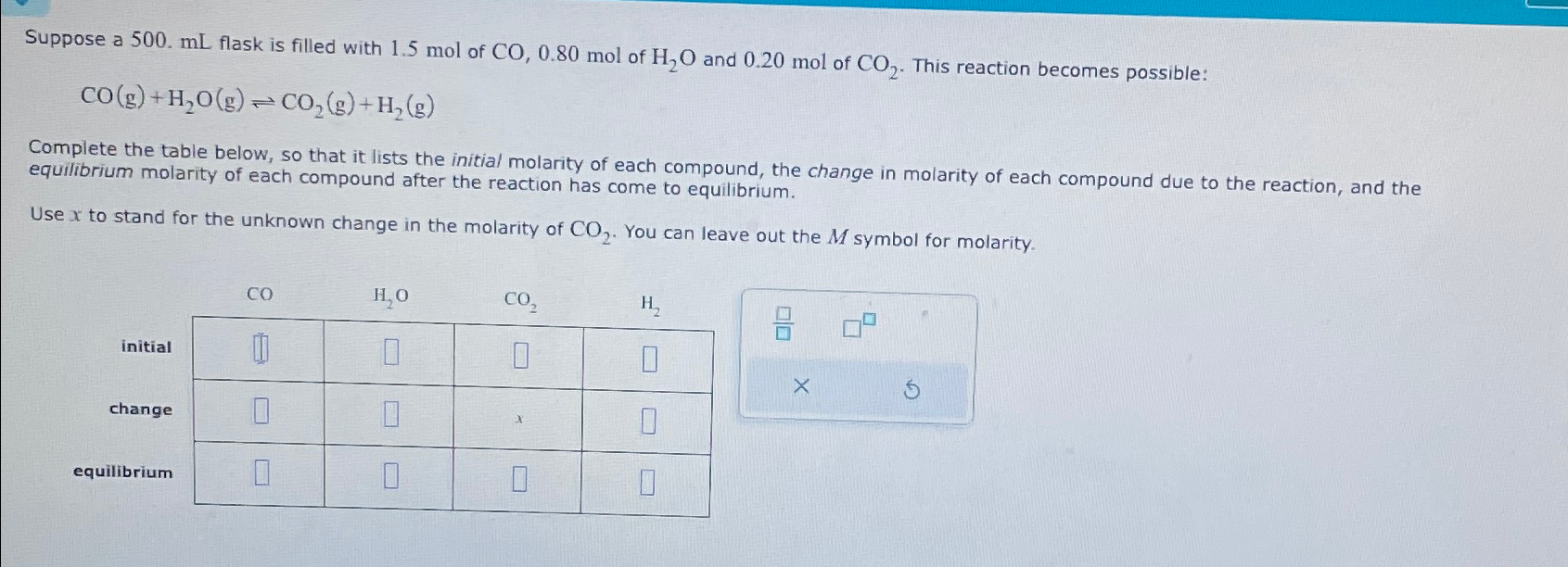 Solved Suppose a 500. mL ﻿flask is filled with 1.5mol of | Chegg.com