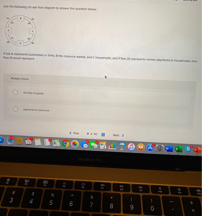 Solved Use the following circular flow diagram to answer the | Chegg.com