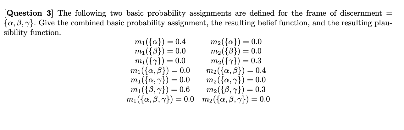Solved [Question 3] ﻿The following two basic probability | Chegg.com