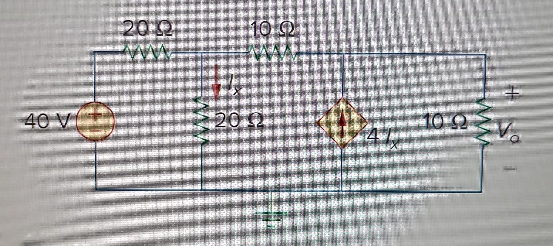 Solved Using nodal analysis, determine Vo in the circuit | Chegg.com Solved Using nodal analysis, determine Vo in the circuit | Chegg.com