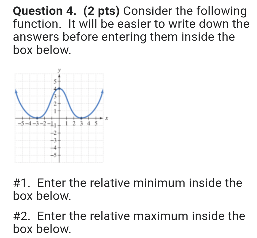 Question 4. (2 ﻿pts) ﻿Consider the following | Chegg.com