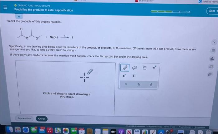 Solved Predict the products of this organic reaction: | Chegg.com