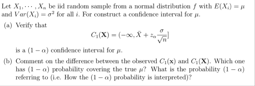 Solved Let x1,cdots,xn ﻿be iid random sample from a normal | Chegg.com