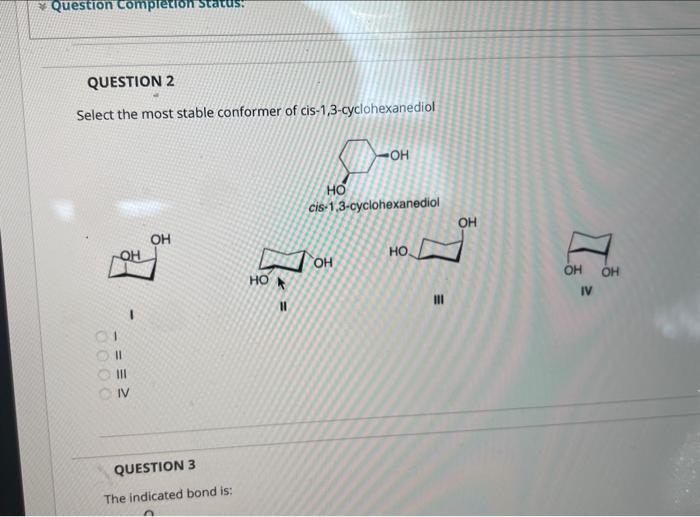 Solved Select the most stable conformer of | Chegg.com