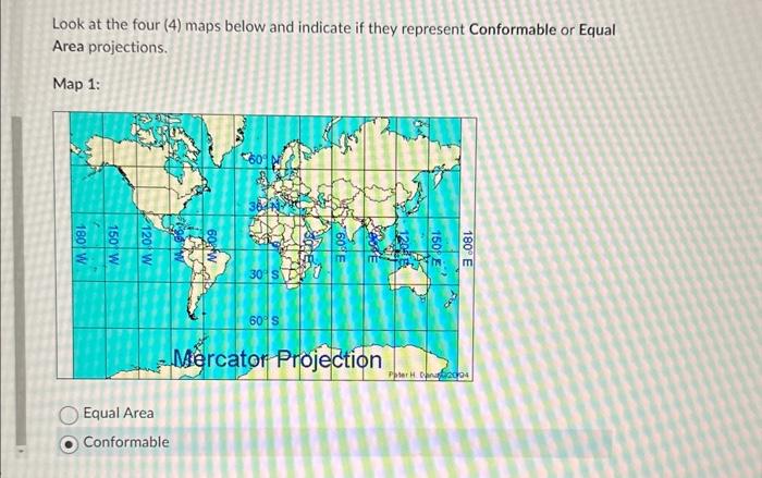 Solved Look at the four (4) maps below and indicate if they | Chegg.com