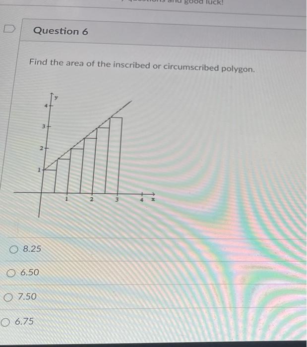 Solved Find the area of the inscribed or circumscribed | Chegg.com