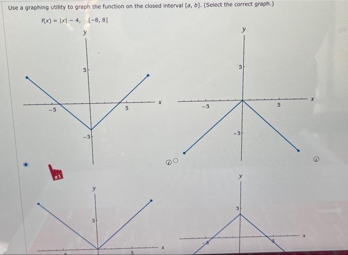 Solved Use a graphing utility to graph the function on the | Chegg.com