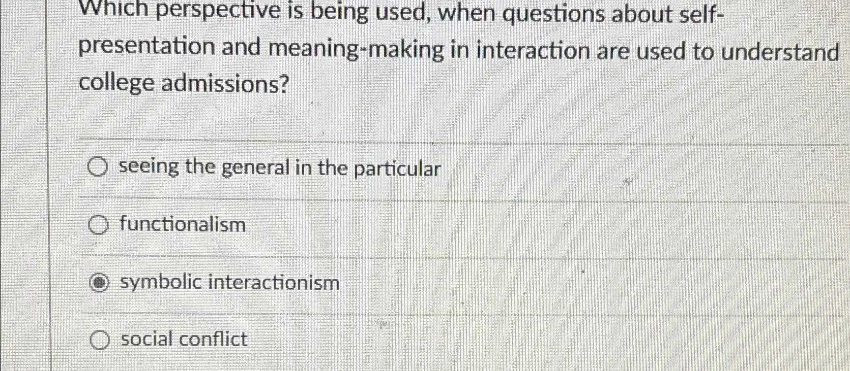 Solved Which perspective is being used, when questions about | Chegg.com