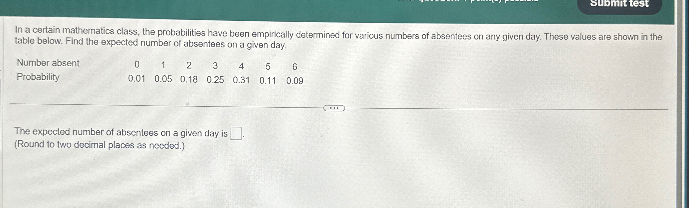 Solved In a certain mathematics class, the probabilities | Chegg.com