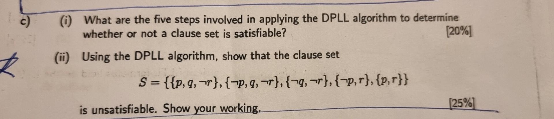 Solved (i) What are the five steps involved in applying the | Chegg.com