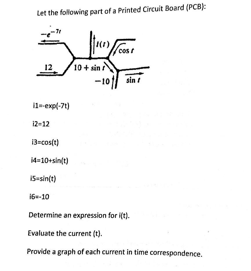 Solved Let the following part of a Printed Circuit Board | Chegg.com