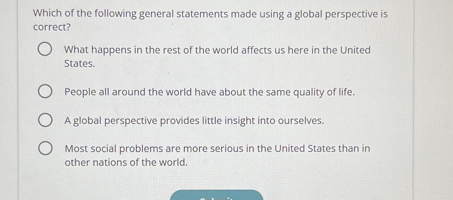 Solved Which of the following general statements made using | Chegg.com