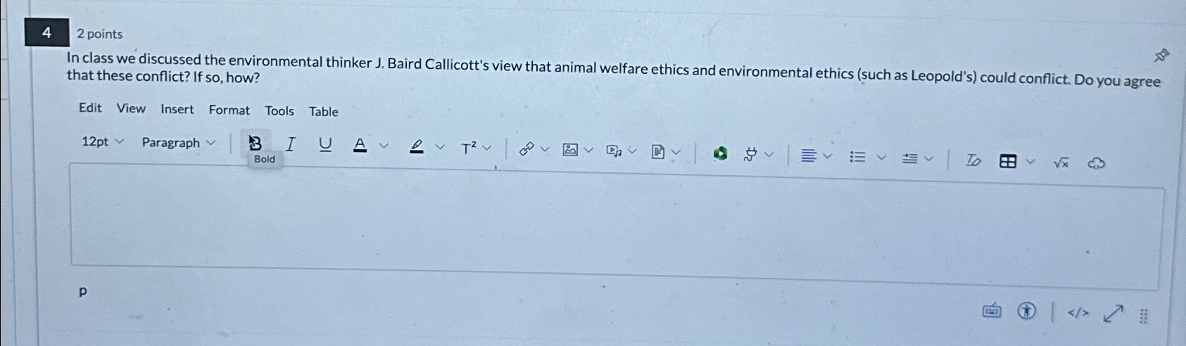 Solved 42 ﻿pointsIn class we discussed the environmental | Chegg.com