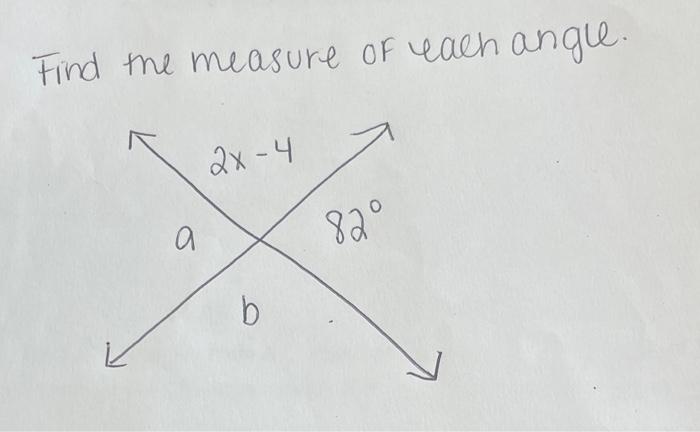 Solved Find the measure of each angle. | Chegg.com