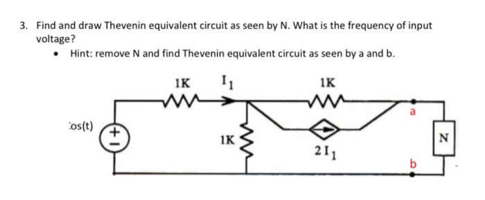 Solved 3. Find and draw Thevenin equivalent circuit as seen | Chegg.com