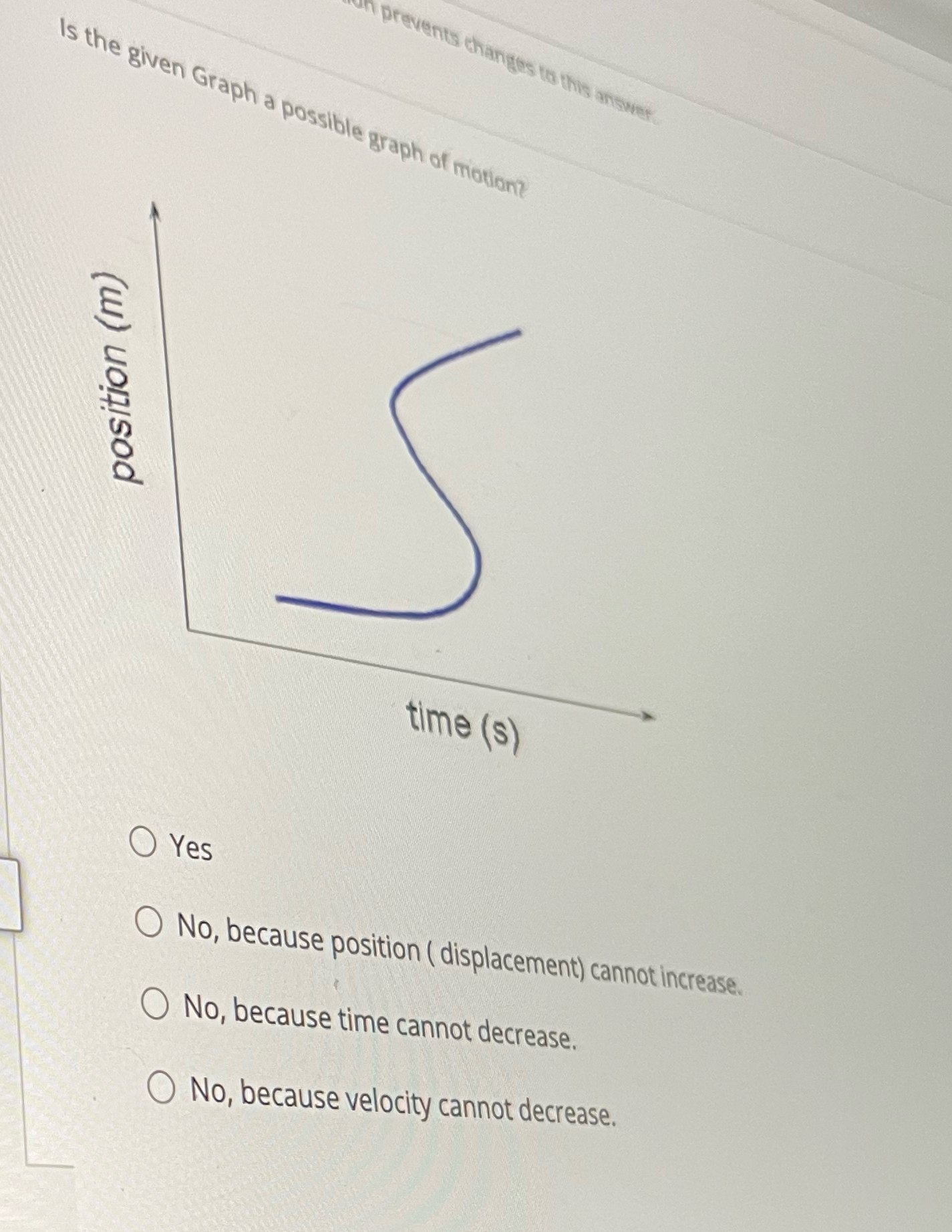 Solved Is the given Grapha possible graph of motiom? | Chegg.com Solved Is the given Grapha possible graph of motiom? | Chegg.com