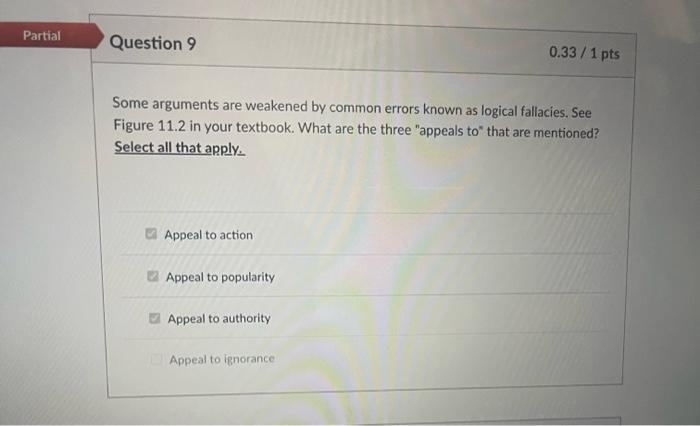 Some arguments are weakened by common errors known as | Chegg.com
