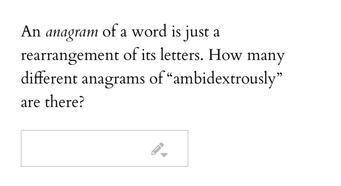 Solved a An anagram of a word is just rearrangement of its | Chegg.com