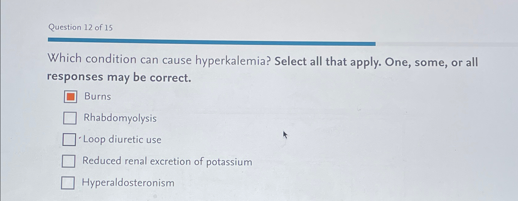 Question 12 of 15Which condition can cause | Chegg.com Question 12 of 15Which condition can cause | Chegg.com