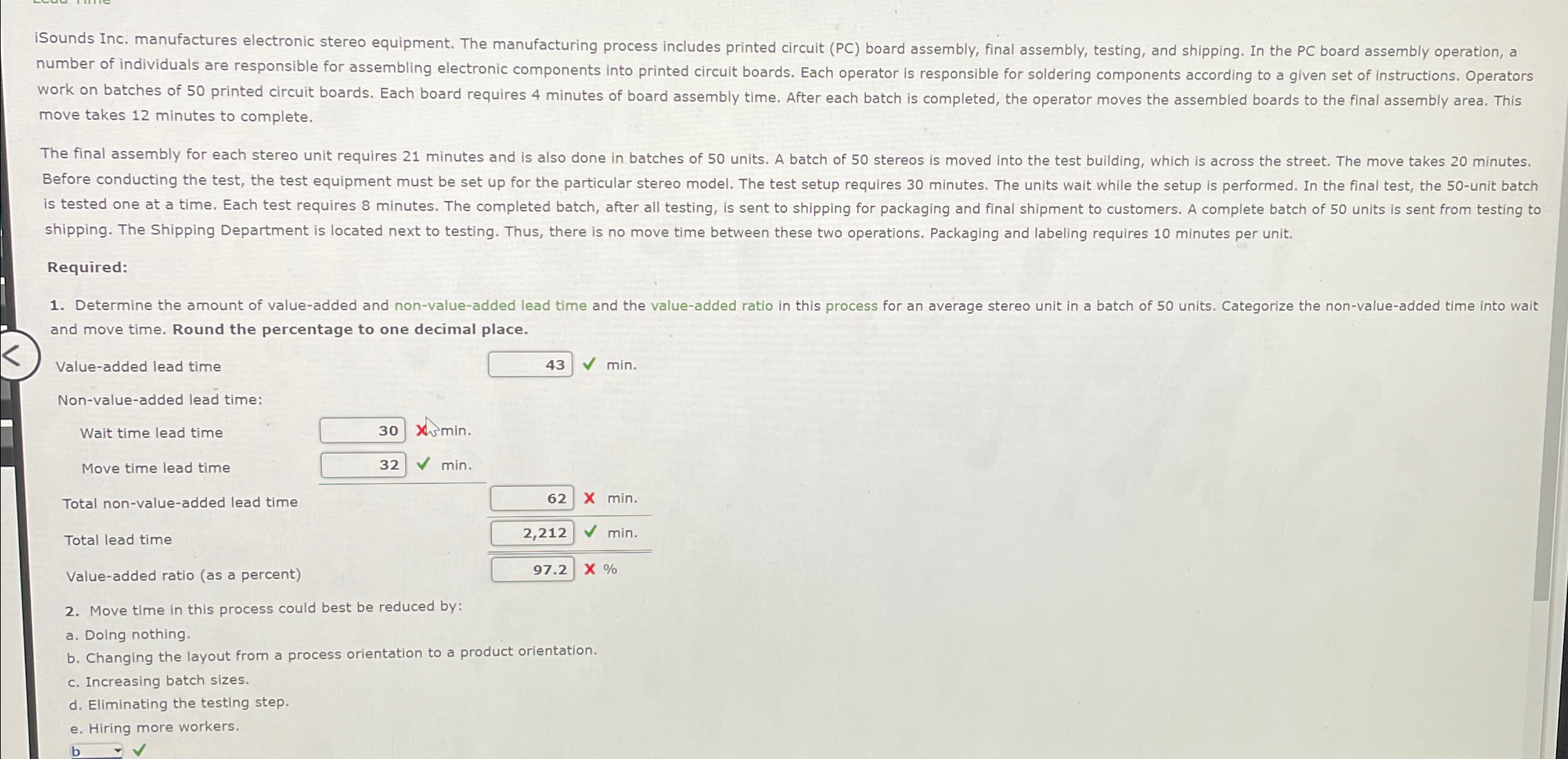 Solved iSounds Inc. manufactures electronic stereo | Chegg.com