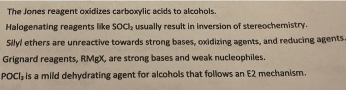 Solved The Jones reagent oxidizes carboxylic acids to | Chegg.com