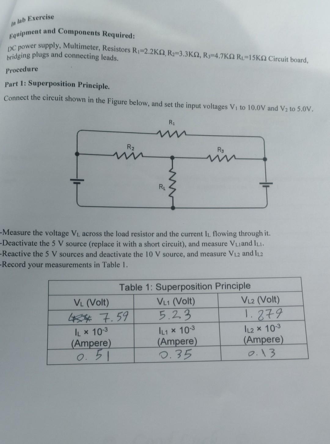 Solved Experiments Circuits Theorems Aim of Experiment: To | Chegg.com