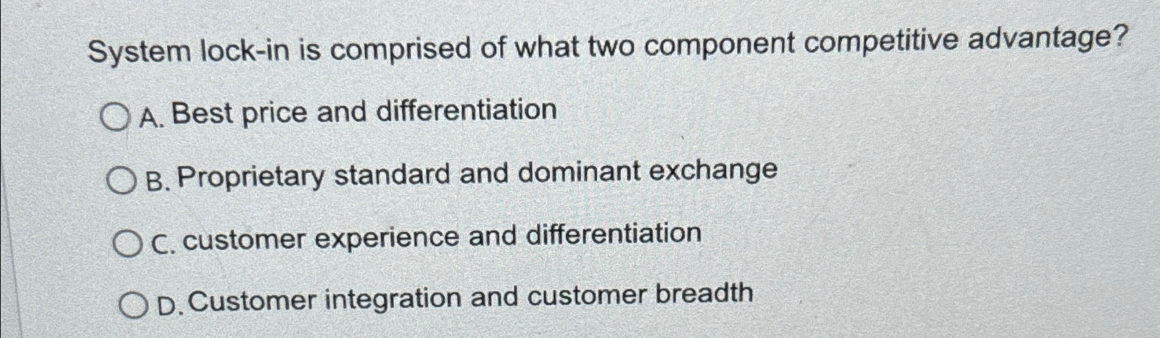 Solved System lock-in is comprised of what two component | Chegg.com