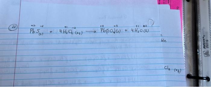 Solved identify oxidation numbers, determine what element is | Chegg.com