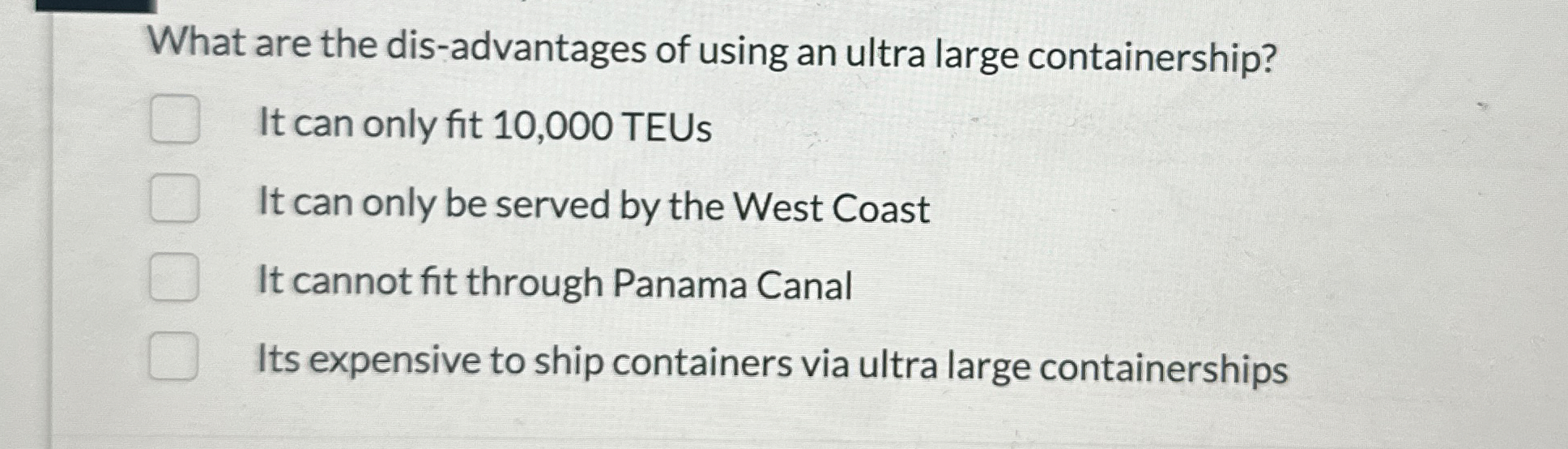Solved What are the dis-advantages of using an ultra large | Chegg.com