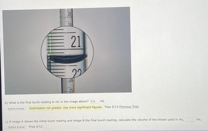 Solved 1. Read the buret in the following images and report | Chegg.com