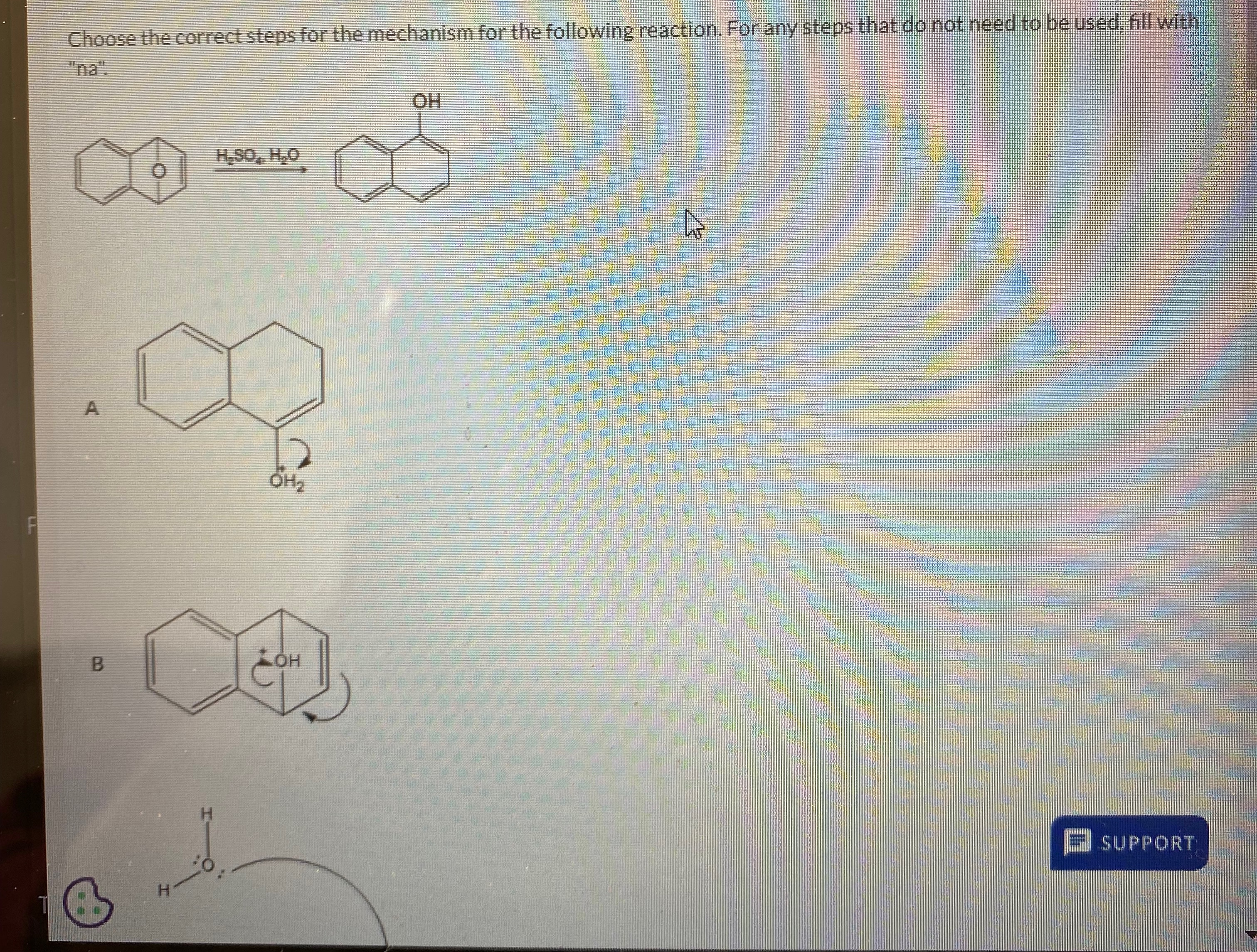Solved Choose the correct steps for the mechanism for the | Chegg.com