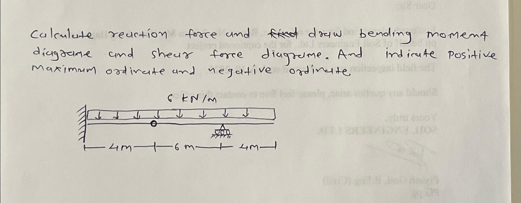 Solved Calculate reaction force and draw bending moment | Chegg.com Solved Calculate reaction force and draw bending moment | Chegg.com