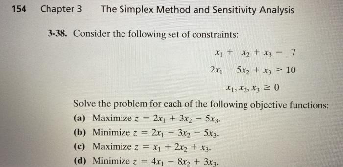 Solved Solve only part (c) using Two-Phase Method and part | Chegg.com