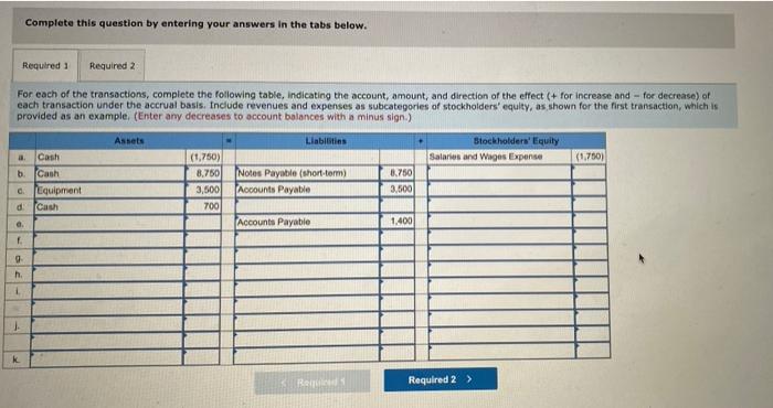Solved E3-8 Determining Accounting Equation Effects and Net | Chegg.com