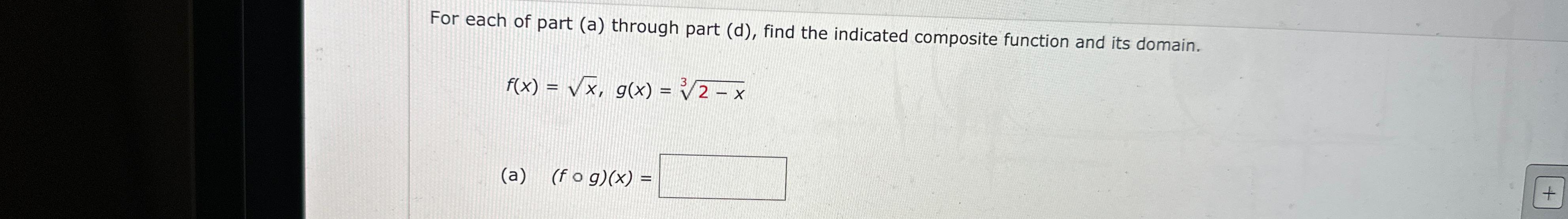 Solved For each of part (a) ﻿through part (d), ﻿find the | Chegg.com