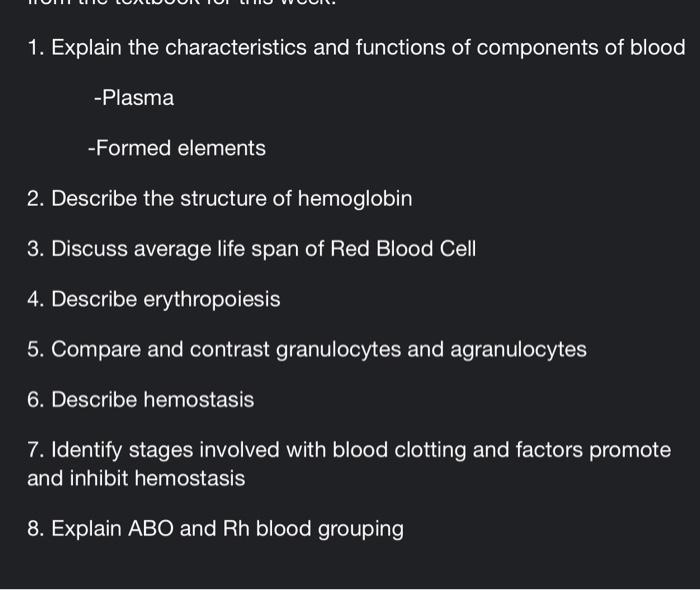 Characteristics Of Blood Plasma