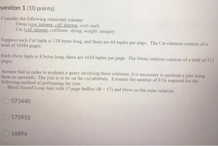 Solved uestion 1 (10 points) Consider the following | Chegg.com Solved uestion 1 (10 points) Consider the following | Chegg.com