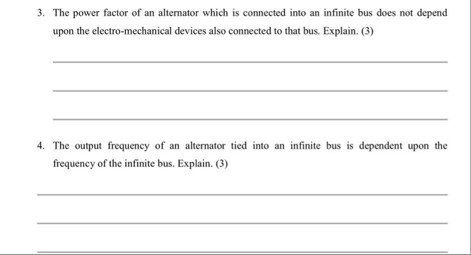 Solved The power factor of an alternator which is connected | Chegg.com