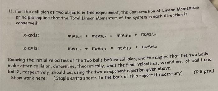 Data Table 1 - Determining the Initial Velocity | Chegg.com