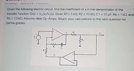 Solved Given the following electric circuit, find the | Chegg.com