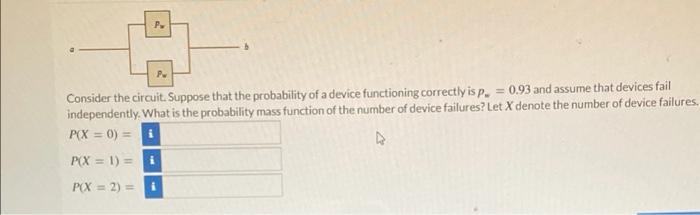 Solved Consider the circuit. Suppose that the probability of | Chegg.com