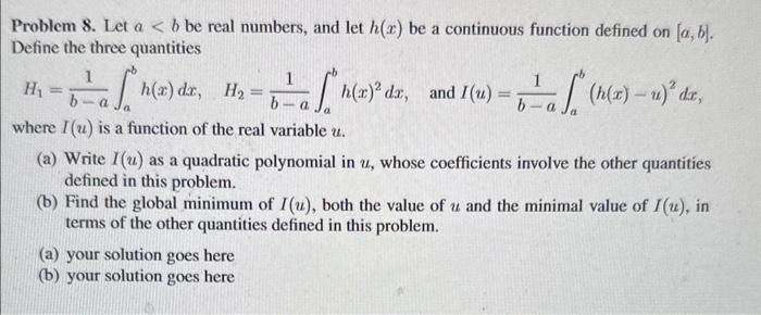 Solved Problem 8. Let a | Chegg.com