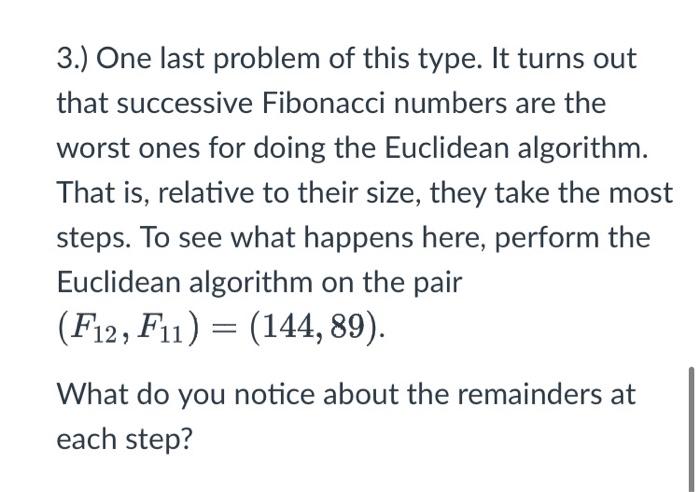 Solved The defining identity for the Fibonacci numbers is Fn | Chegg.com