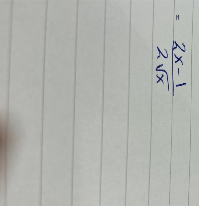 Solved =2x2x−1 | Chegg.com