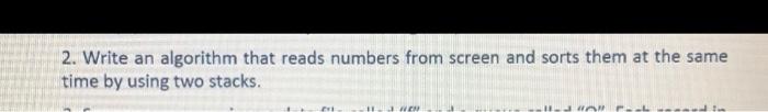 Solved 2. Write an algorithm that reads numbers from screen | Chegg.com