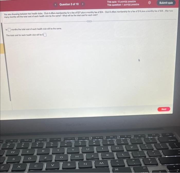 Solved many monthe will the total cost doech halth dbb bo | Chegg.com