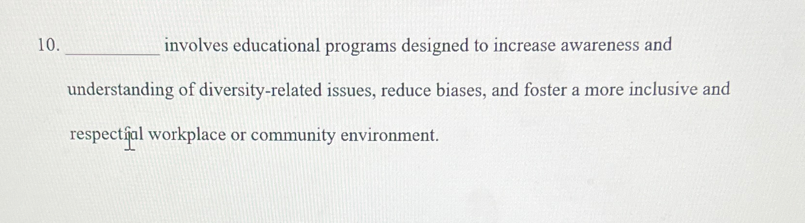 Solved involves educational programs designed to increase | Chegg.com