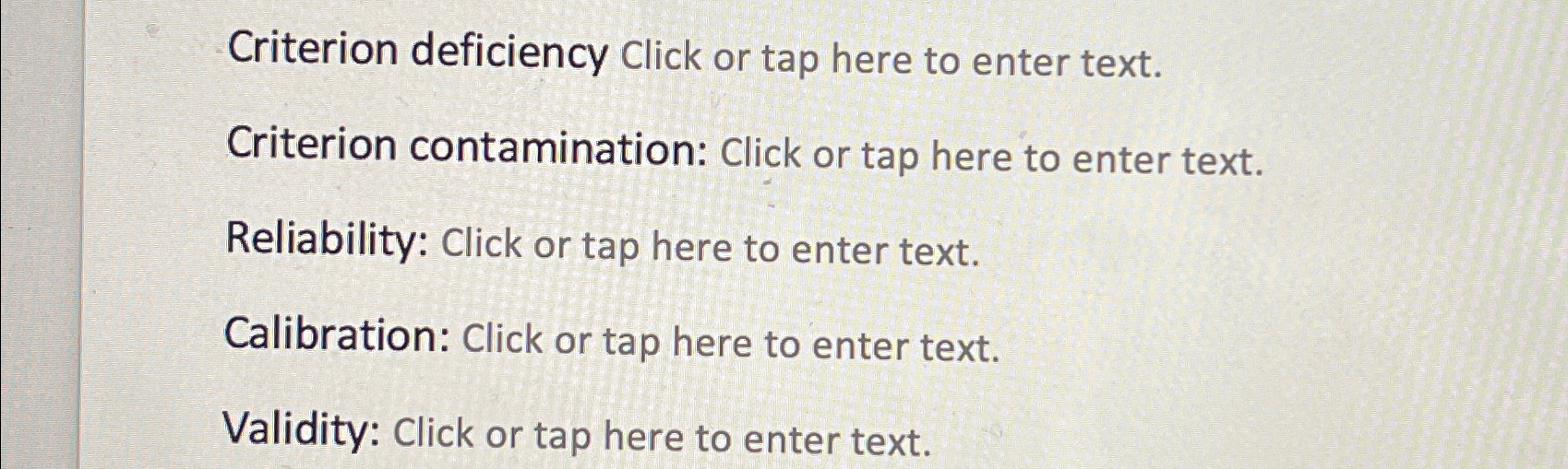 Solved Criterion deficiency Click or tap here to enter | Chegg.com
