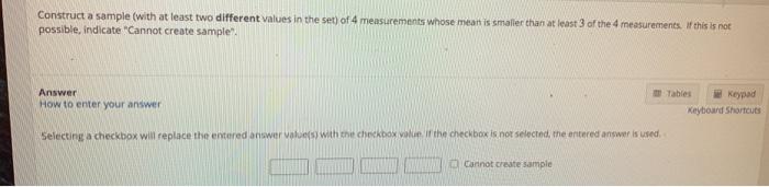 Solved Construct a sample (with at least two different | Chegg.com