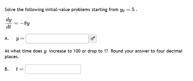 Solved Solve the following initial-value problems starting | Chegg.com